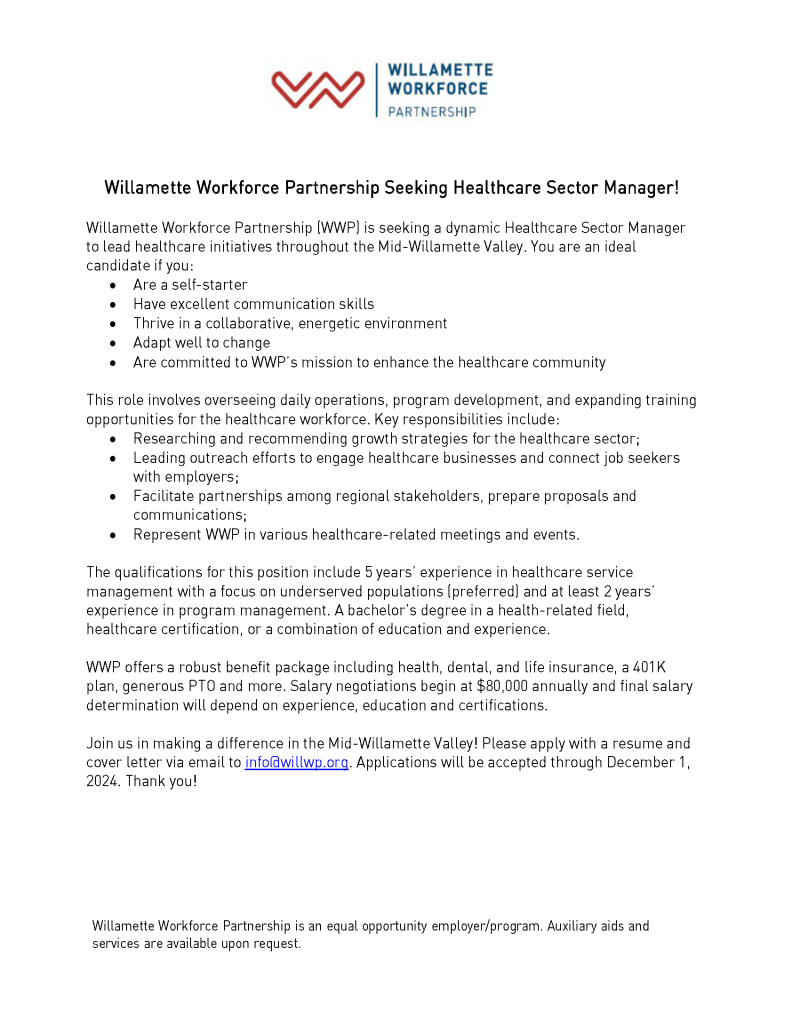 Home - Willamette Workforce